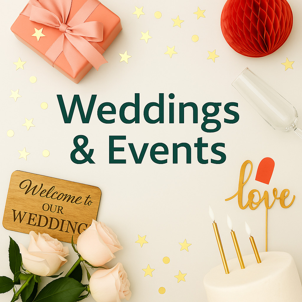 Weddings & Events – LaserBloom Studios