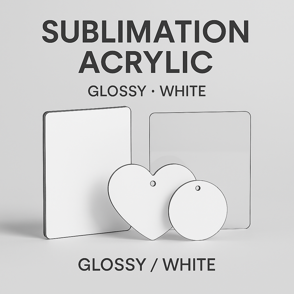 Sublimation Acrylic Blanks – Glossy Acrylic | LaserBloom Studios