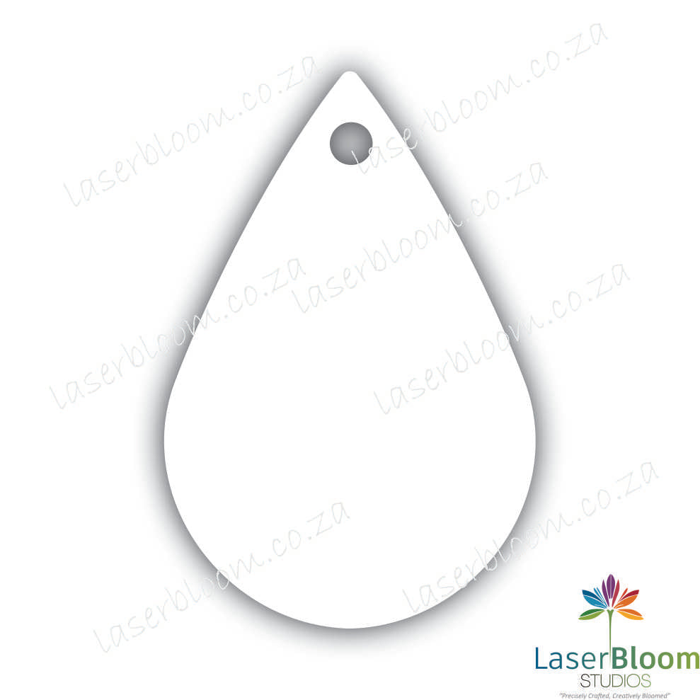 Sublimation MDF Drop Shape - Set of 10 – LaserBloom Studios