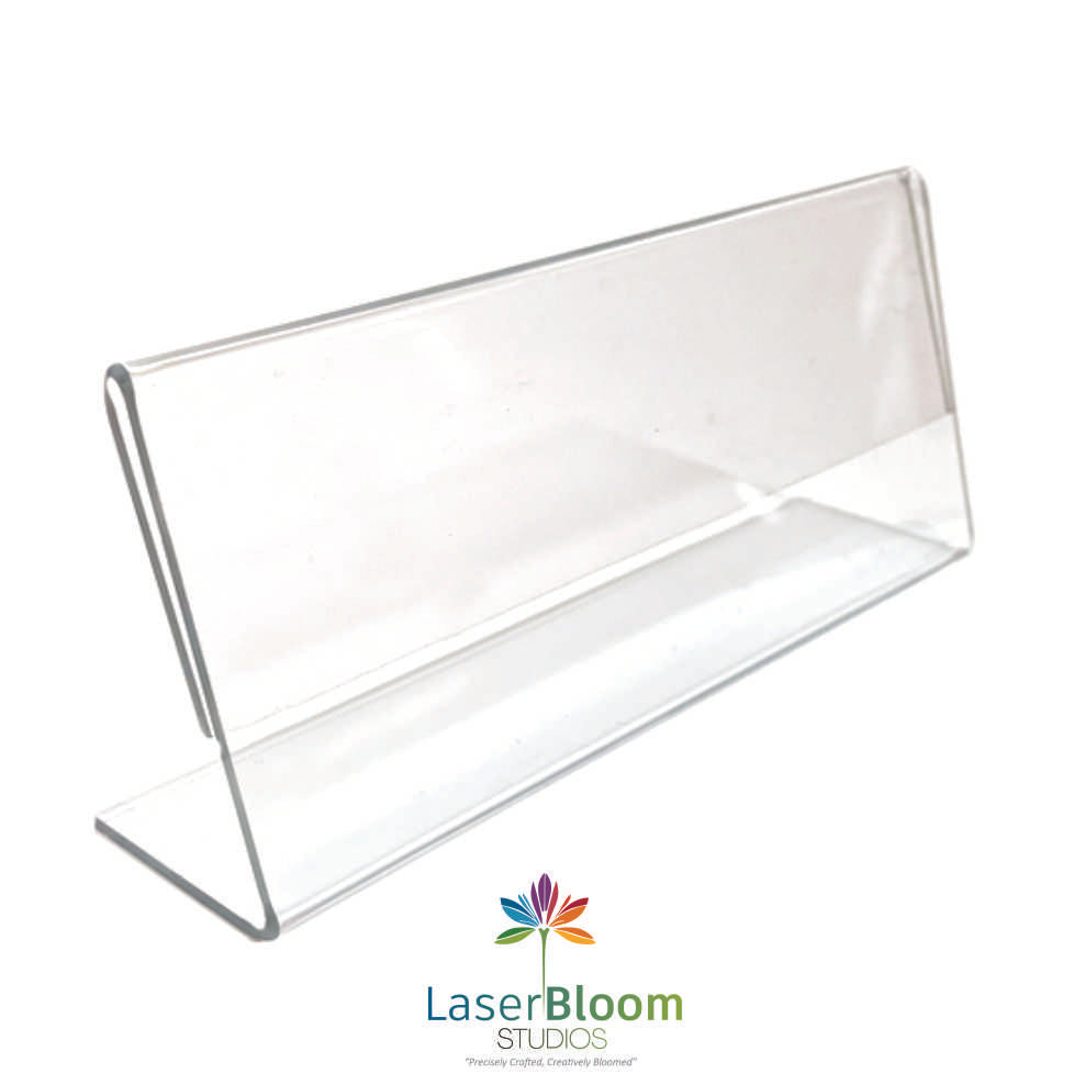 Acrylic Display Holders | Clear Stands for Signs & Cards – LaserBloom ...