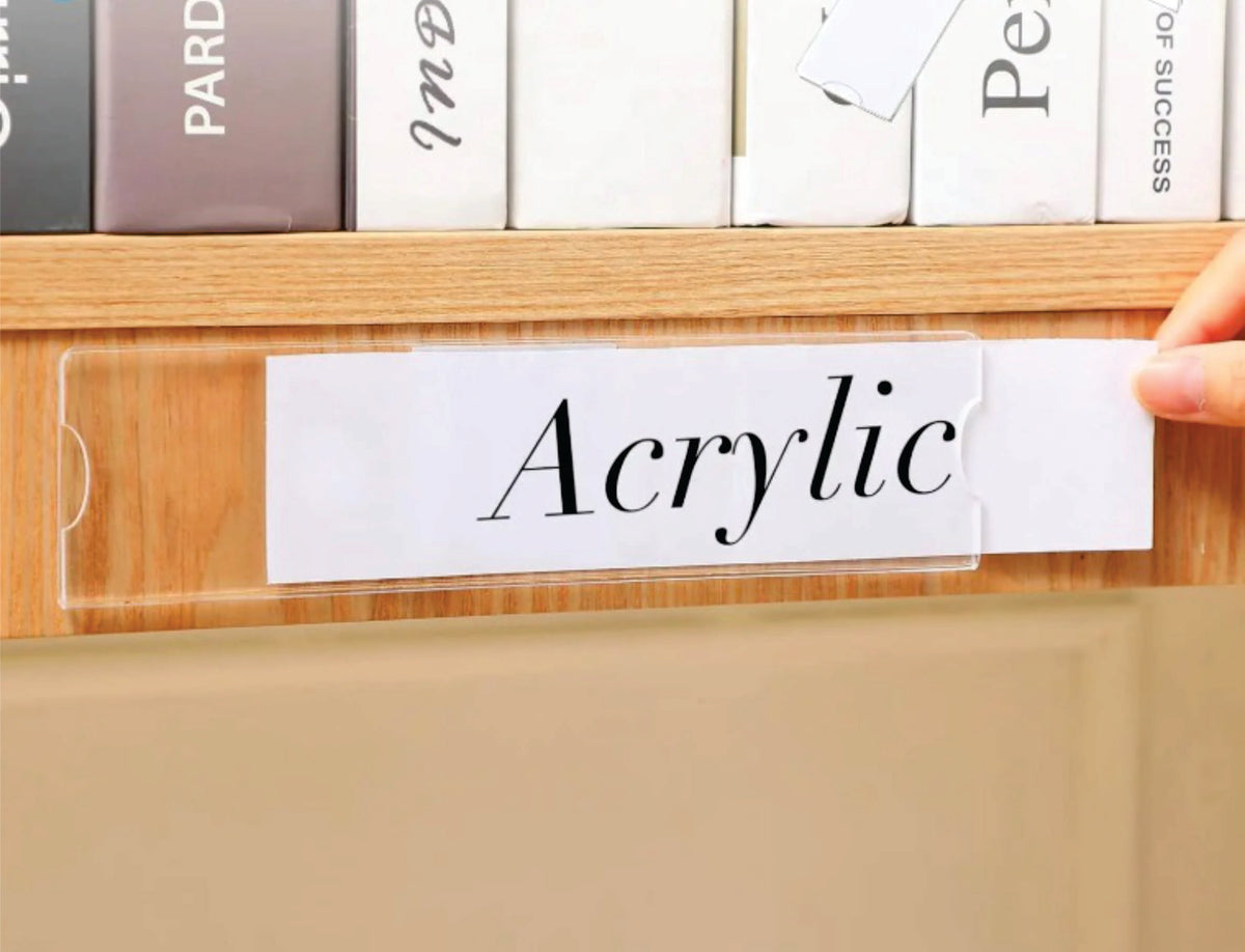 Acrylic Door Name Plate Holder – LaserBloom Studios