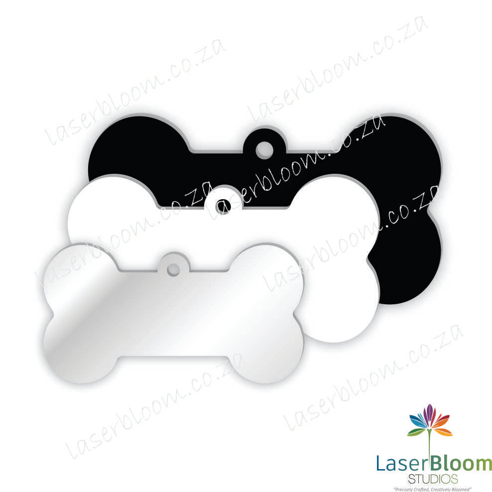 Acrylic Dog Bone - Set of 10 (Choose Size & Thickness) – LaserBloom Studios